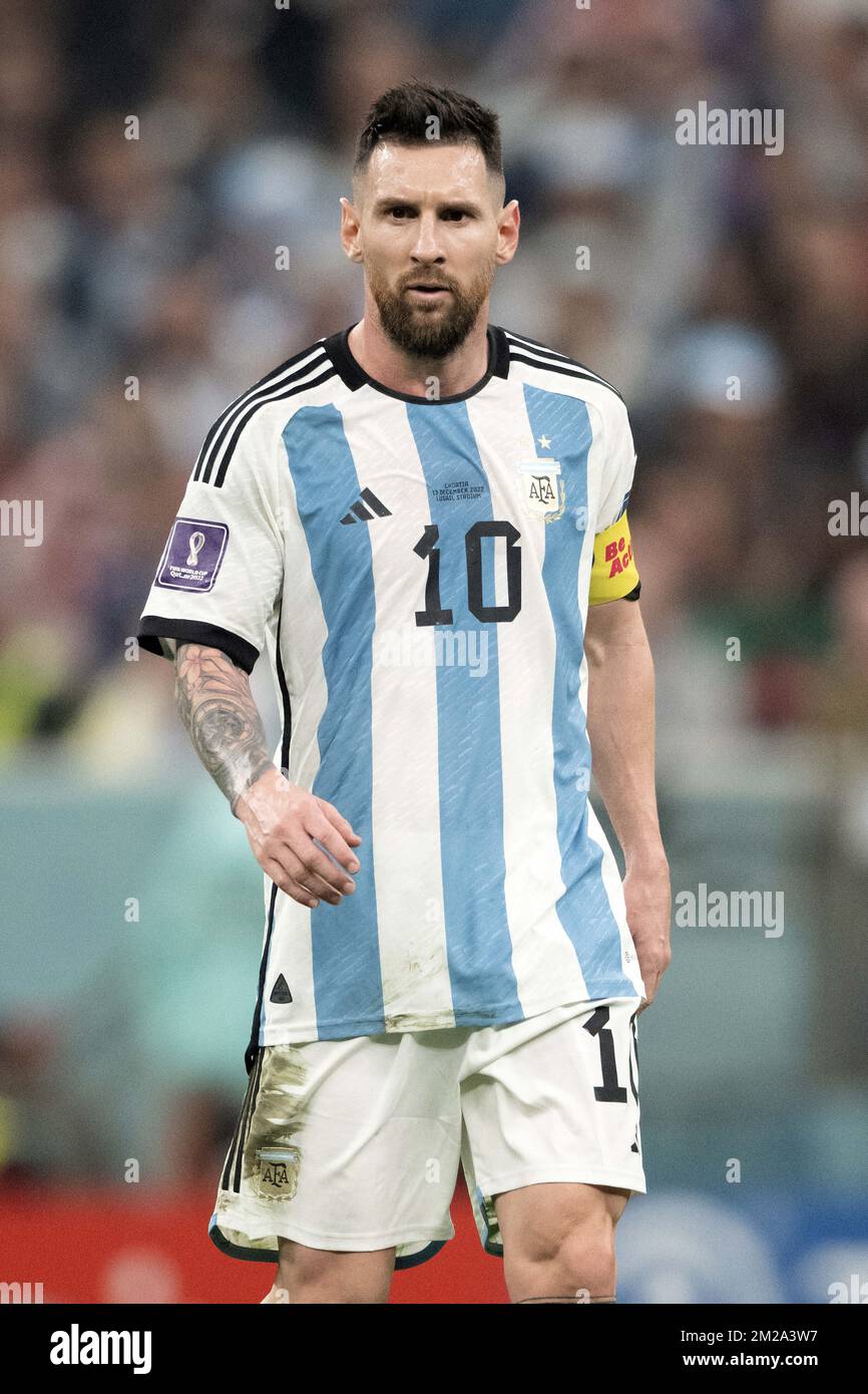 Lionel Messi aus Argentinien in Aktion während des Halbfinalspiels der ...