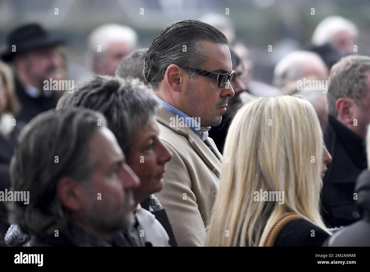 David Van De Steen, gefilmt während einer Gedenkfeier für die Opfer des ...