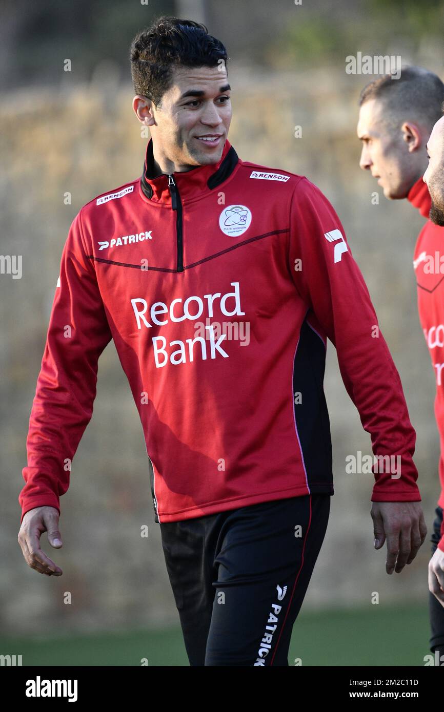 Hamdi Harbaoui von Essevee, das am ersten Tag des Wintertrainingslagers ...