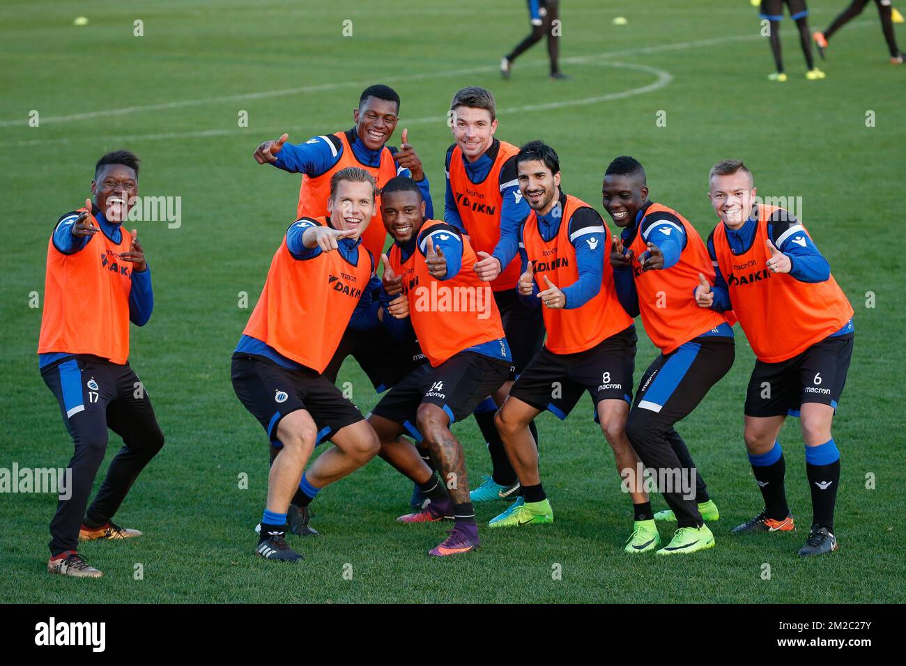 Club's Anthony Limbombe, Club's Ruud Vormer, Club's Wesley Moraes, Club ...
