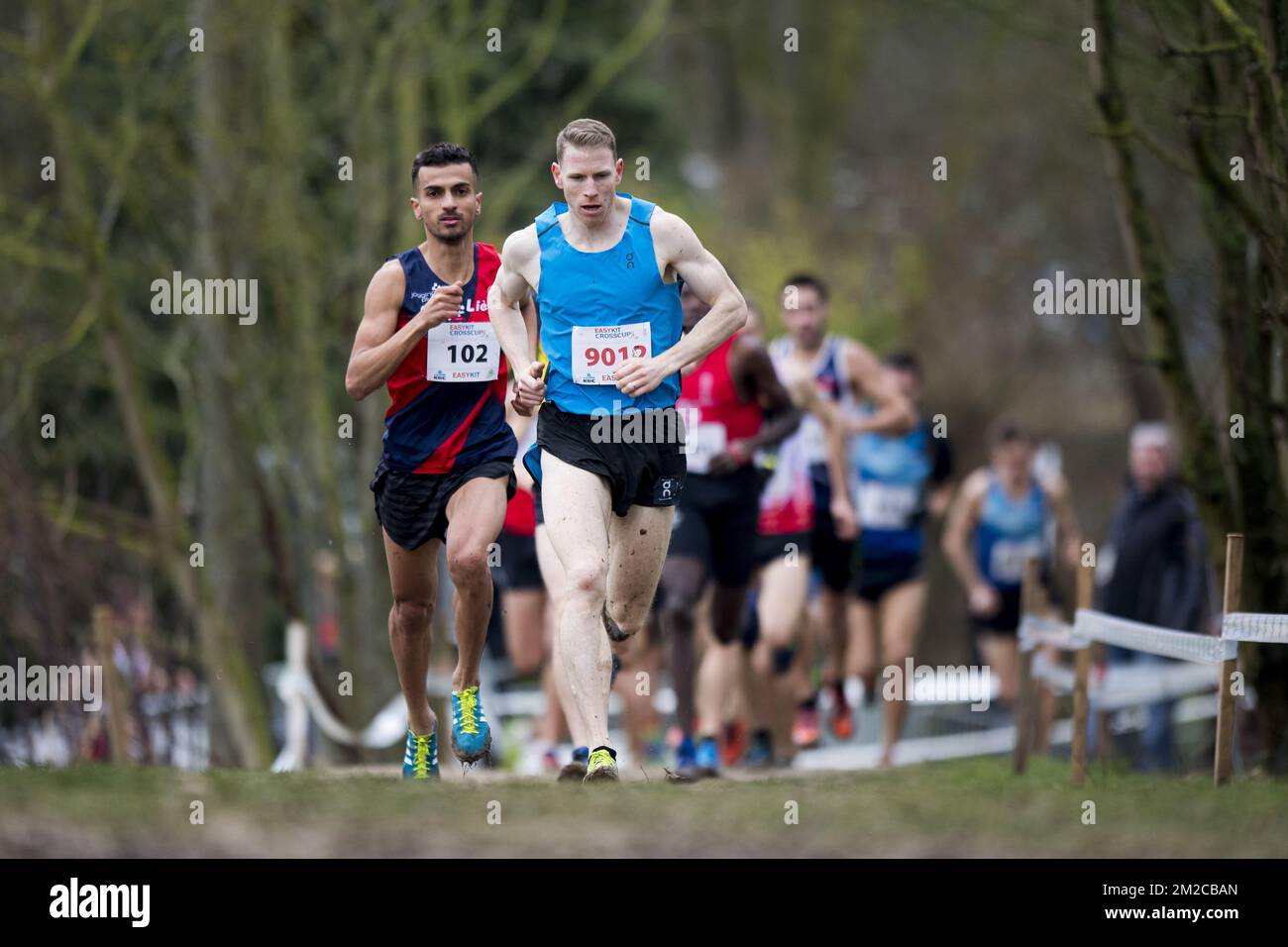 Die belgische Soufiane Bouchikhi und Andy Vernon wurden in der vierten ...