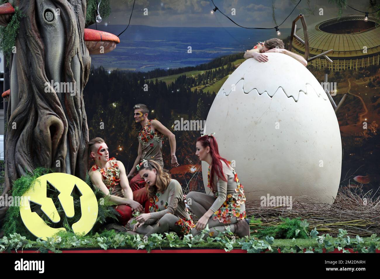 Das Schaubild zeigt die Präsentation des neuen mascotte für die ...