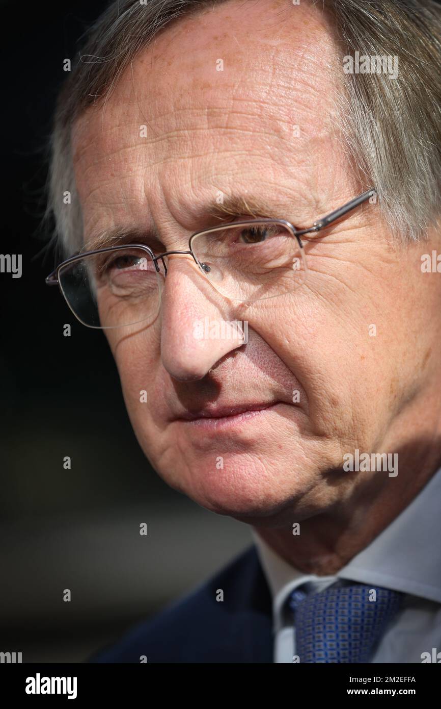 Marcel Miller, Vorsitzender von Alstom Benelux, stellte sich vor einem ...