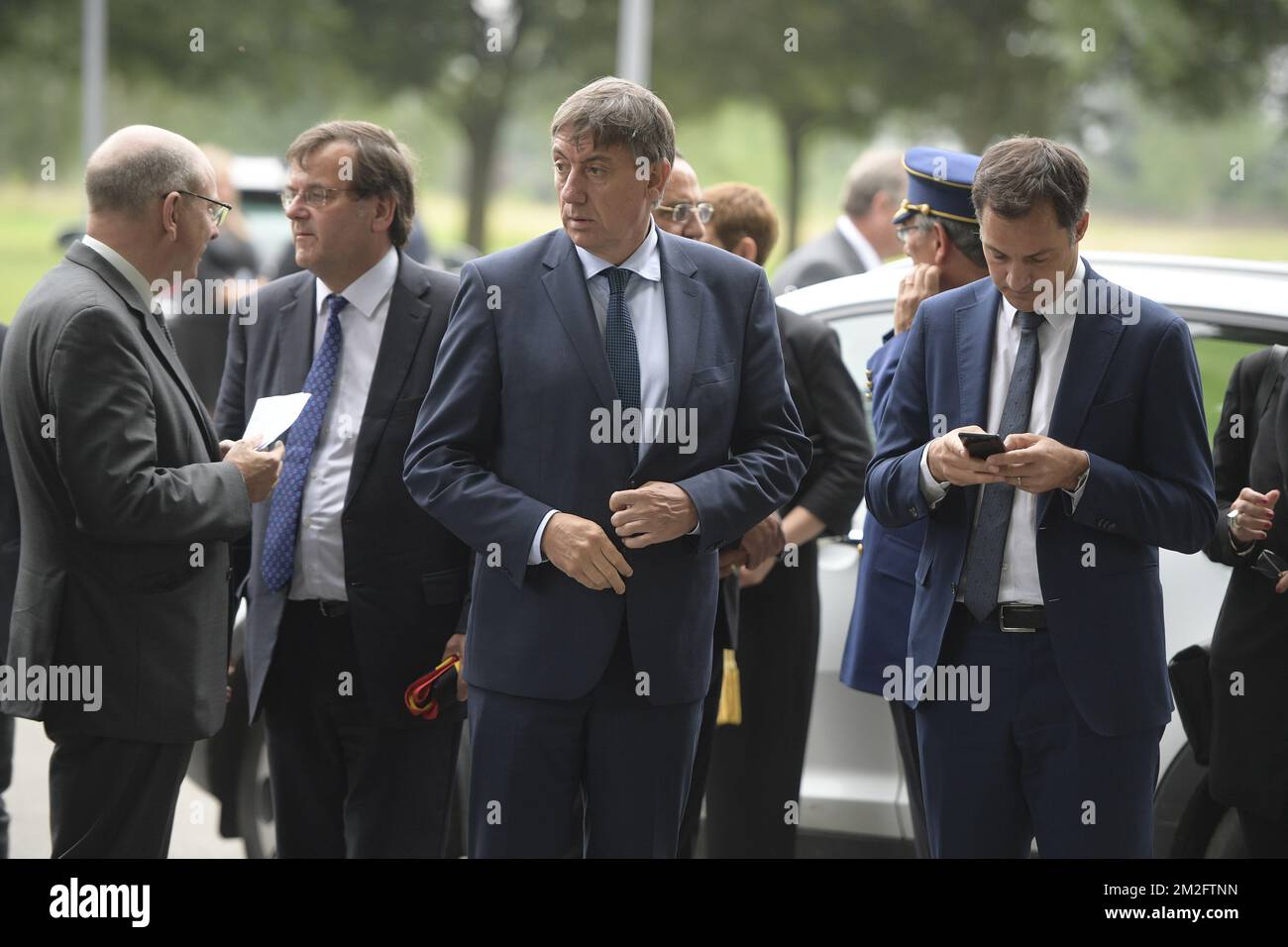 Minister of Justice Koen Geens, Liege mayor Willy Demeyer, Vice-Prime ...