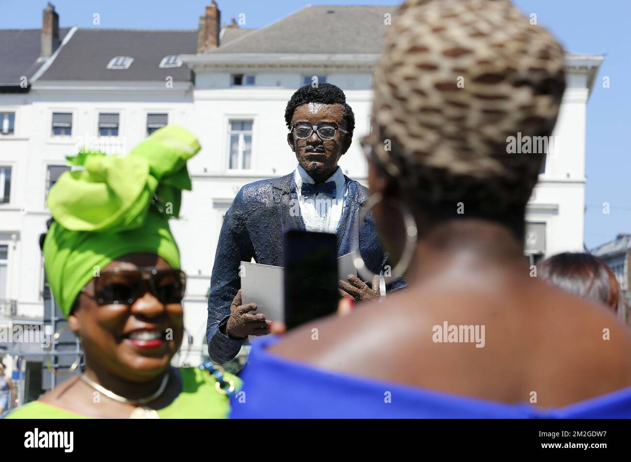 Abbildung zeigt die Eröffnung des Platzes "Square Patrice Lumumba" in ...