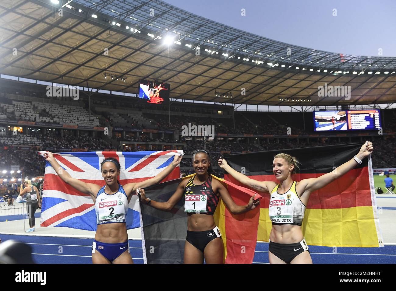 Zweiter Platz der englischen Katarina Johnson-Thompson, Gewinnerin der ...