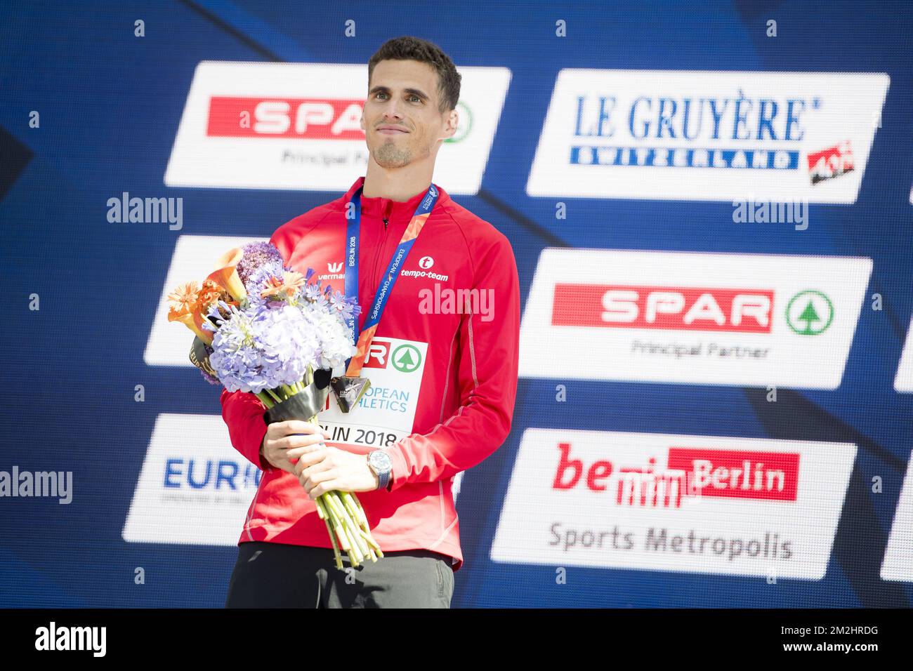 Der belgische Sportler Kevin Borlee feiert am Samstag, den 11. August ...