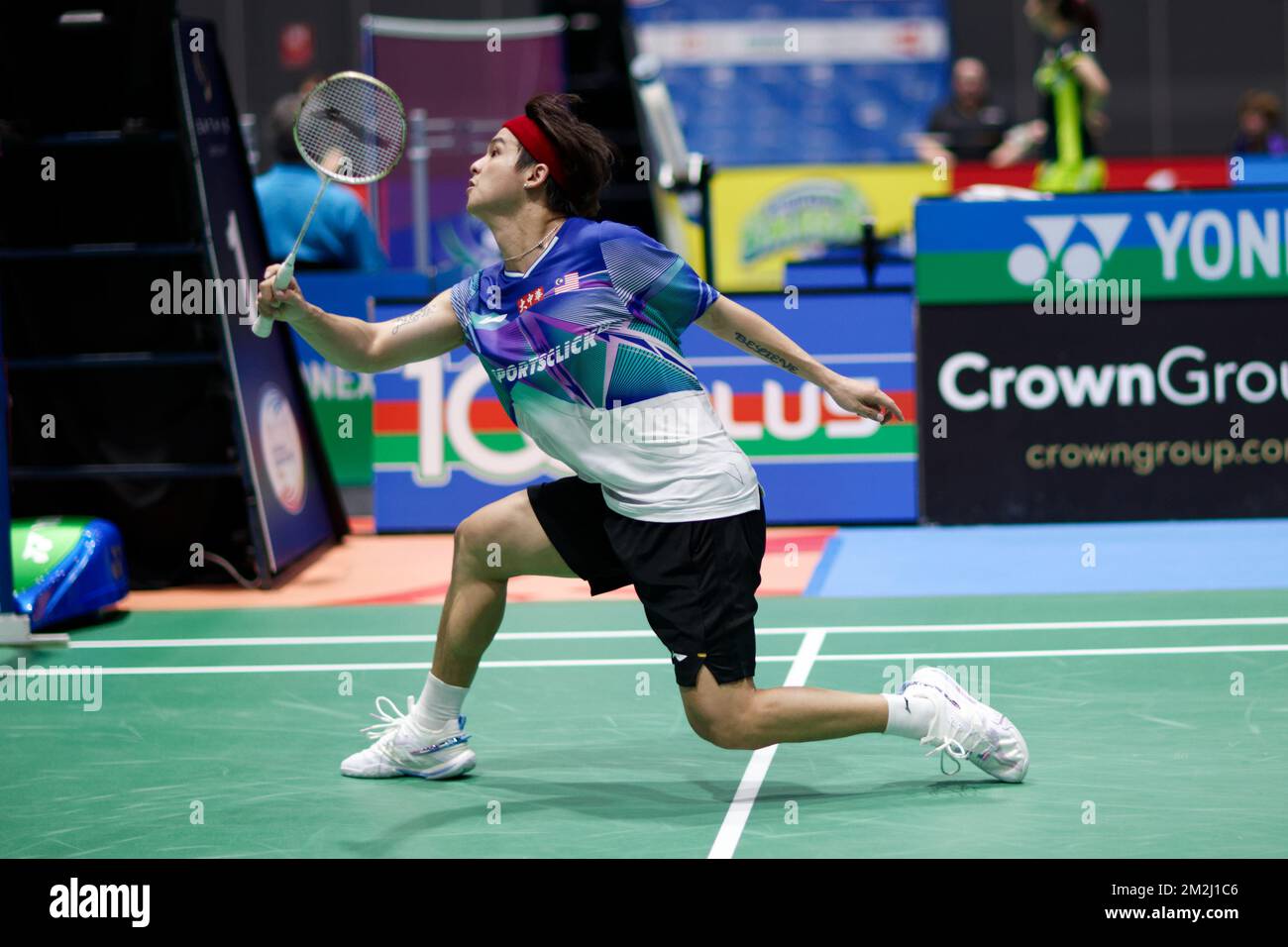 TEO EE Yi aus Malaysia in Aktion während des Halbfinals der Herren ...