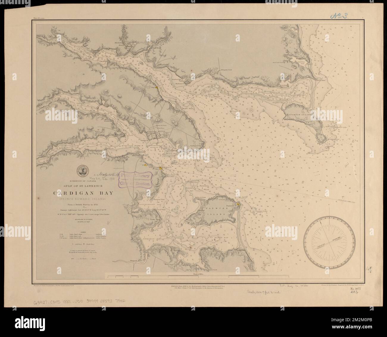 Dominion of Canada, Gulf of St. Lawrence, Cardigan Bay (Prince Edward ...