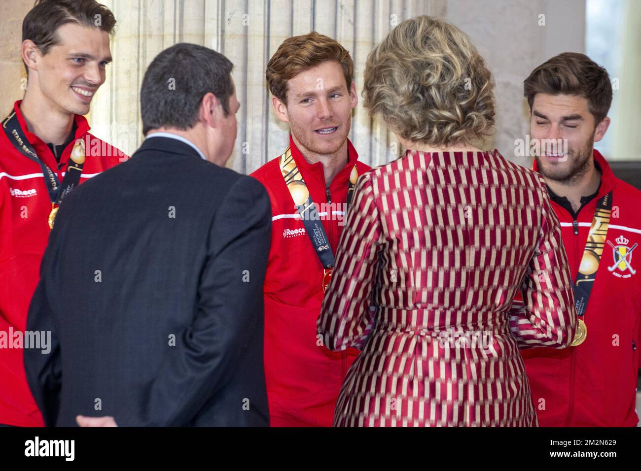 Belgium's Felix Denayer, Belgium's Gauthier Boccard and Belgium's ...