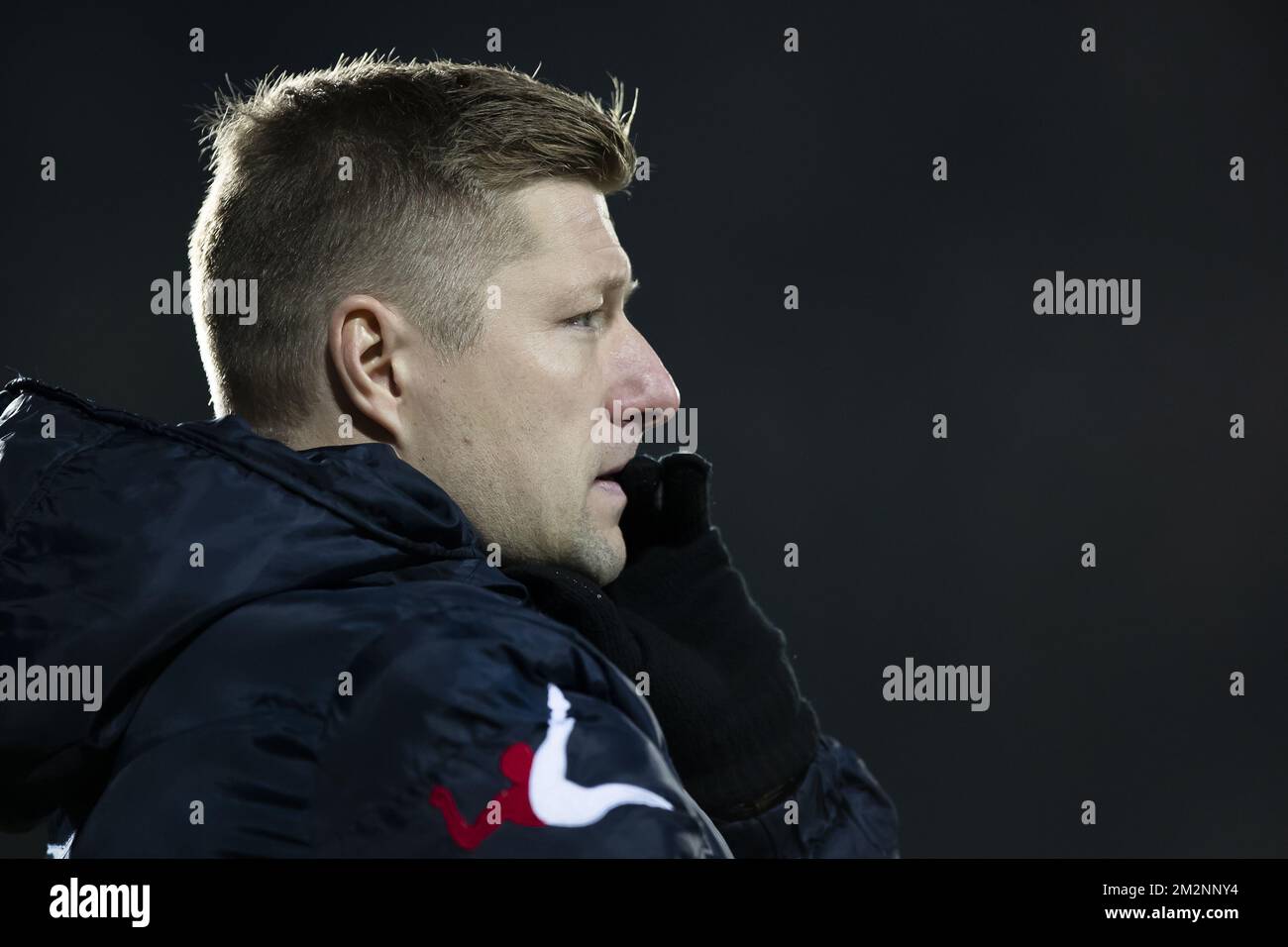 Tom Van Imschoot, Cheftrainer von Lommel, zeigte sich am 11. Januar ...