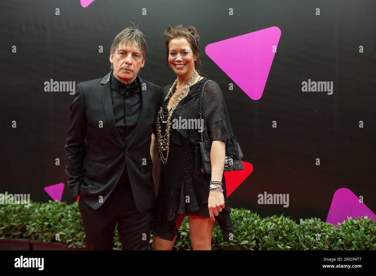 Luk Alloo en Sandy Blanckaert pictured on the red carpet ahead of the ...