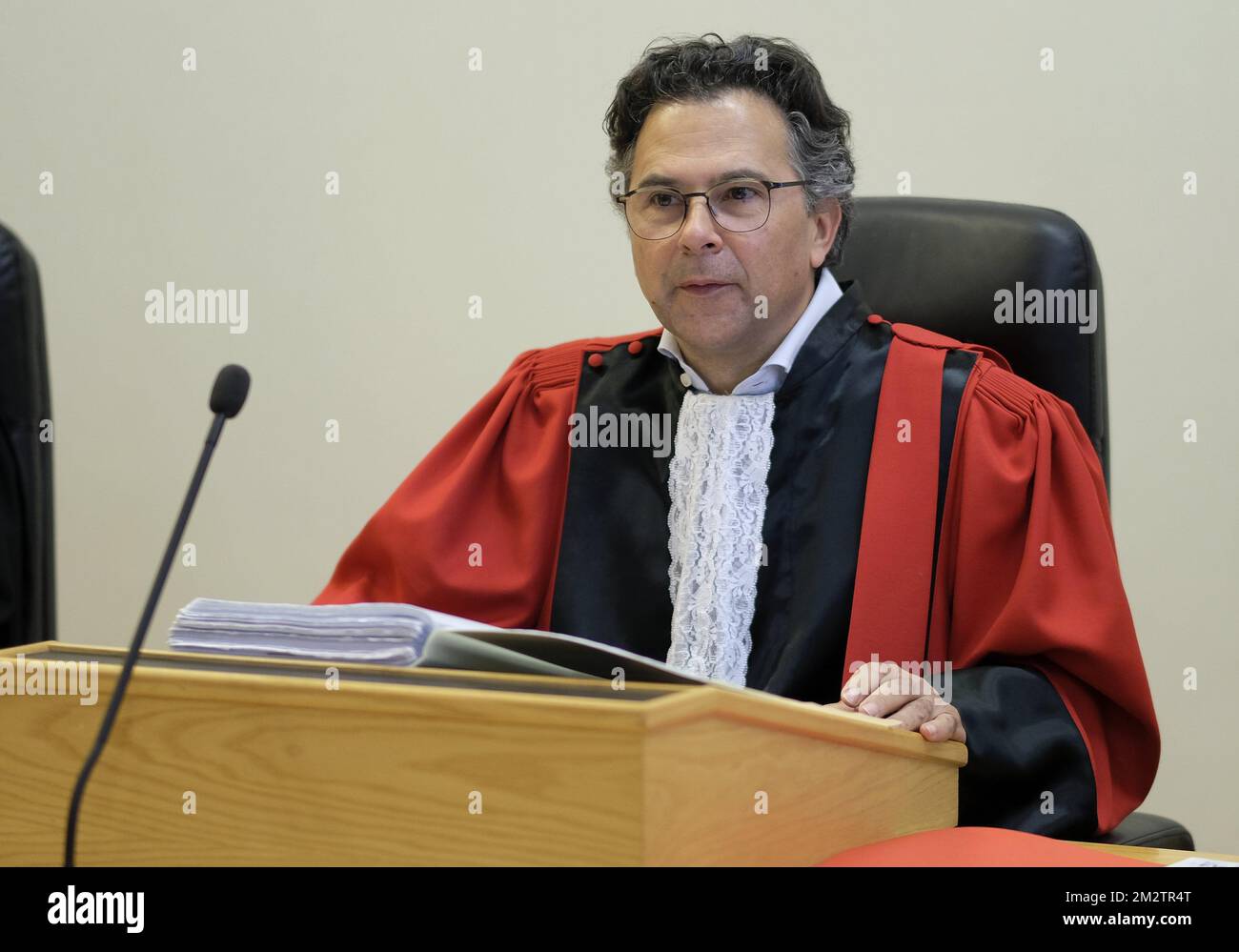 Chairman of the court Peter Hartoch pictured during the jury ...