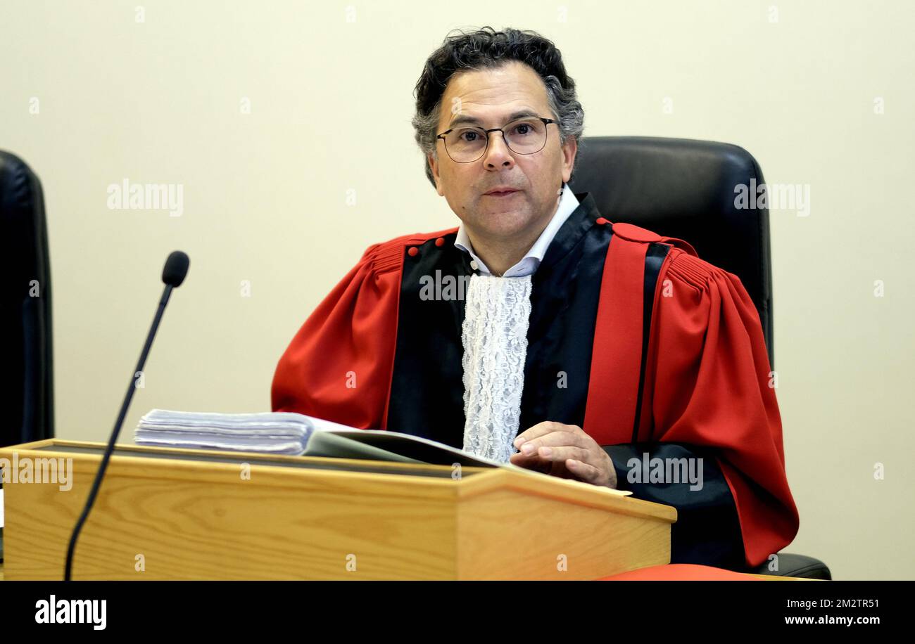 Chairman of the court Peter Hartoch pictured during the jury ...