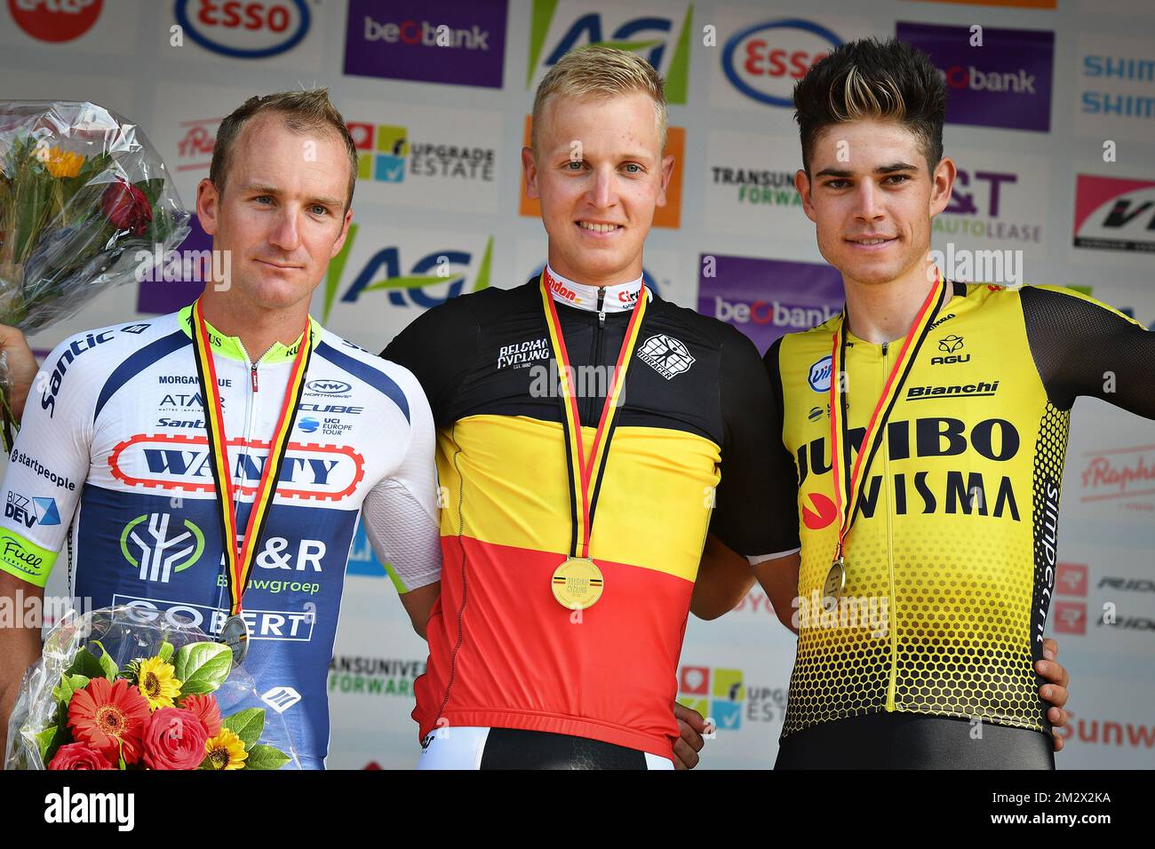 Belgian Timothy Dupont of Wanty-Gobert Cycling Team , winner of the ...