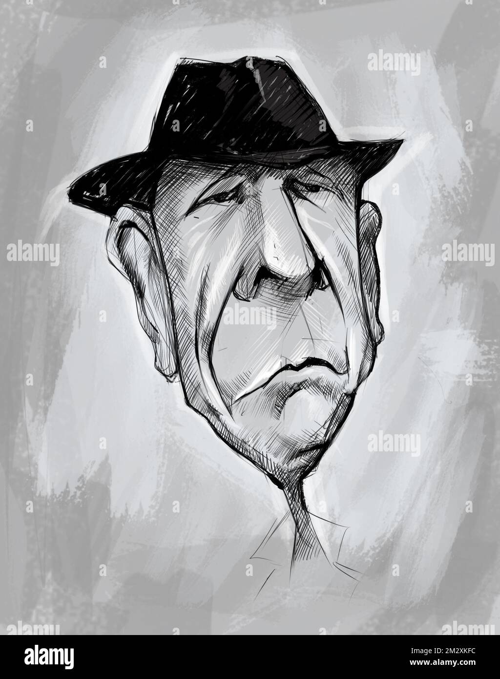 Illustrazione di leonard cohen -Fotos und -Bildmaterial in hoher ...