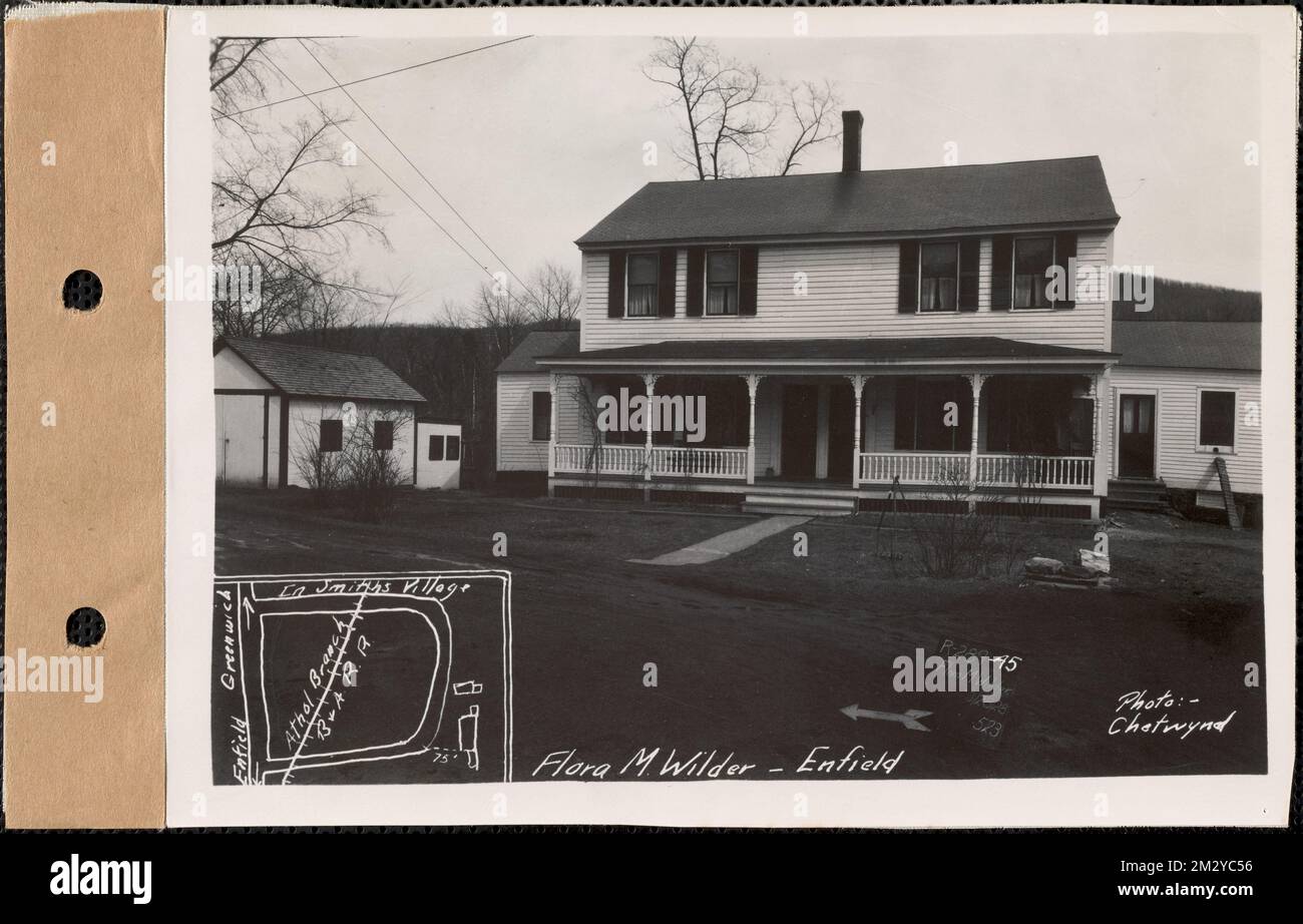 Flora M. Wilder, Haus, Garage, Smith's Village, Enfield, Mass., 28 ...