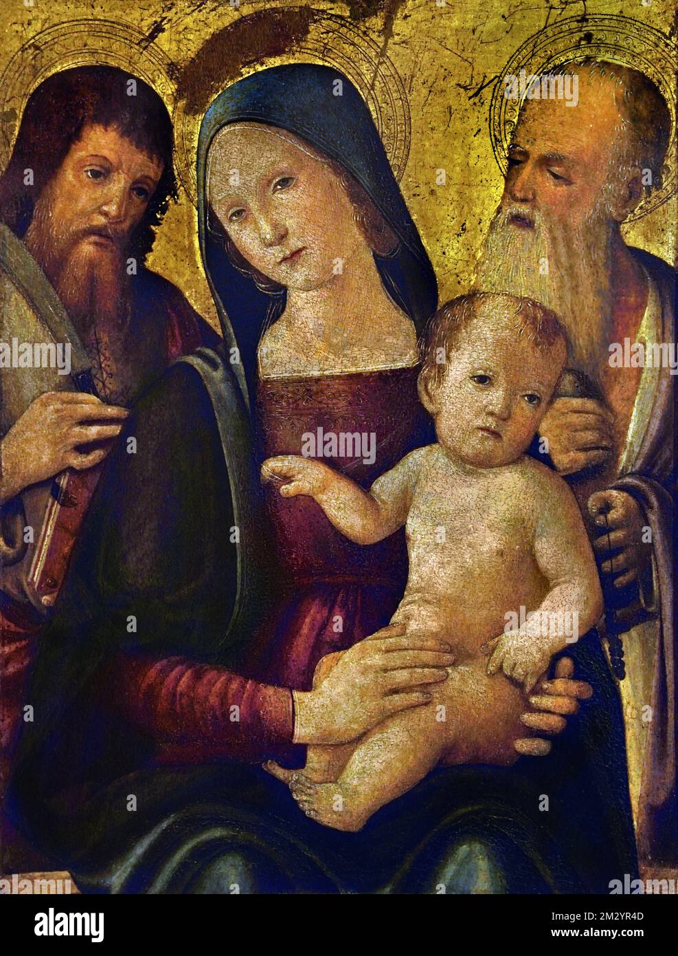 La madonna col bambino tra i santi bartolomeo e girolamo -Fotos und -Bildmaterial in hoher ...