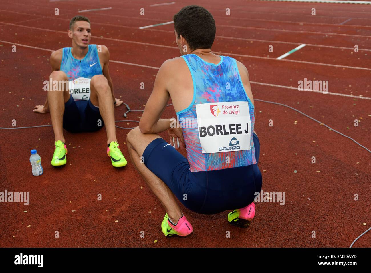 Dylan Borlee (Belgien) und Jonathan Borlee (Belgien) wurden auf der 16 ...