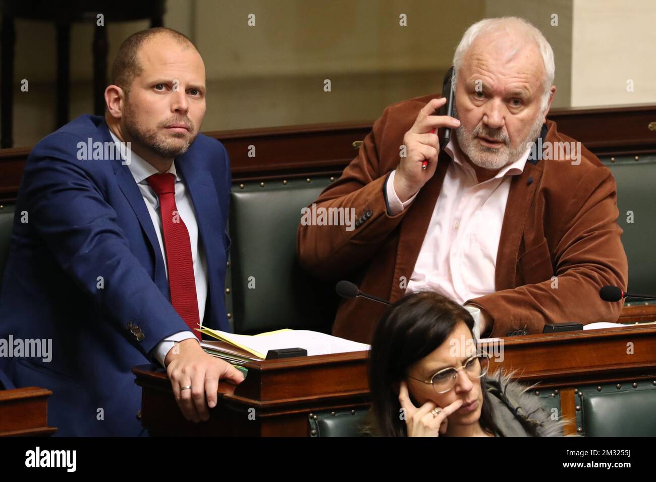Theo Francken und unabhängige Jean-Marie Dedecker von N-VA, die am ...