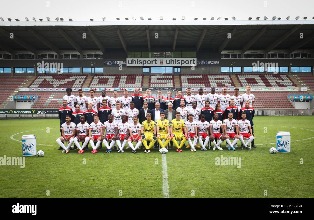 (Obere Reihe L-R) 46 William Simba, Saad Agouzoul, Marko Bakic, Harlemn Gnohere, Agim Zeka ...