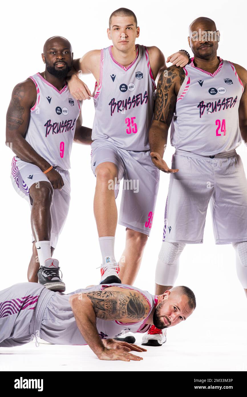 Stephane Moris, Thomas Massamba, Pavle Djurisic und Benjamin Raymond ...