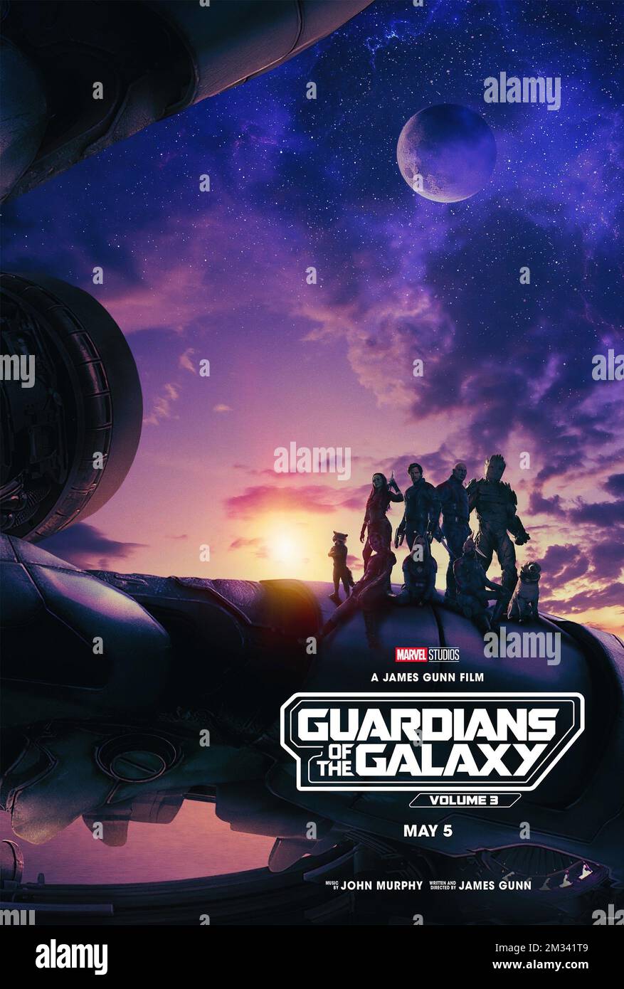 WÄCHTER DER GALAXIE VOL. 3, US Advance Poster, oben von links: Zoe ...