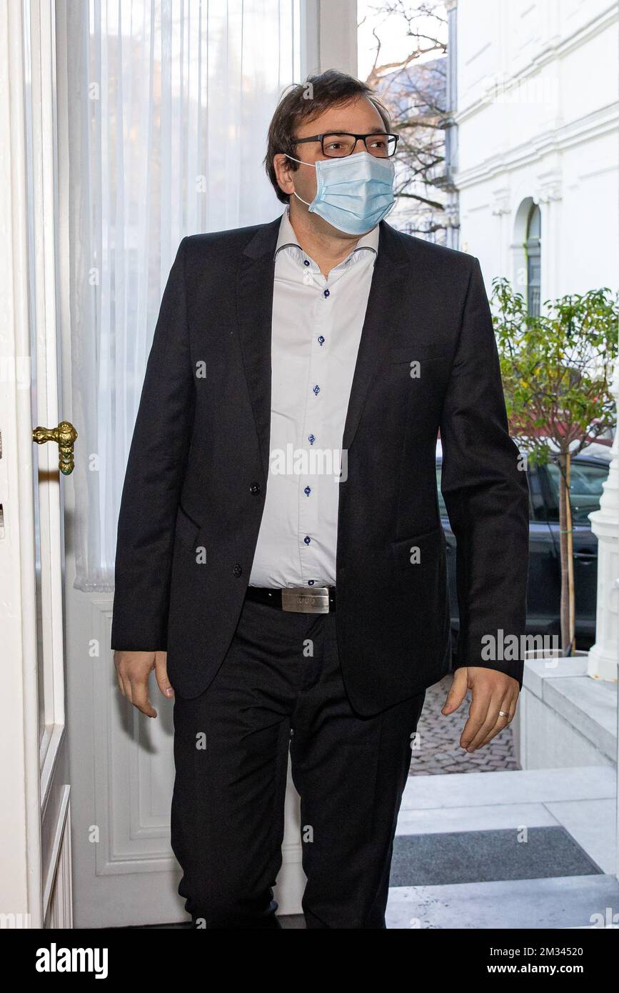 Heuvelland neuer Bürgermeister Wieland De Meyer, gefilmt während der ...