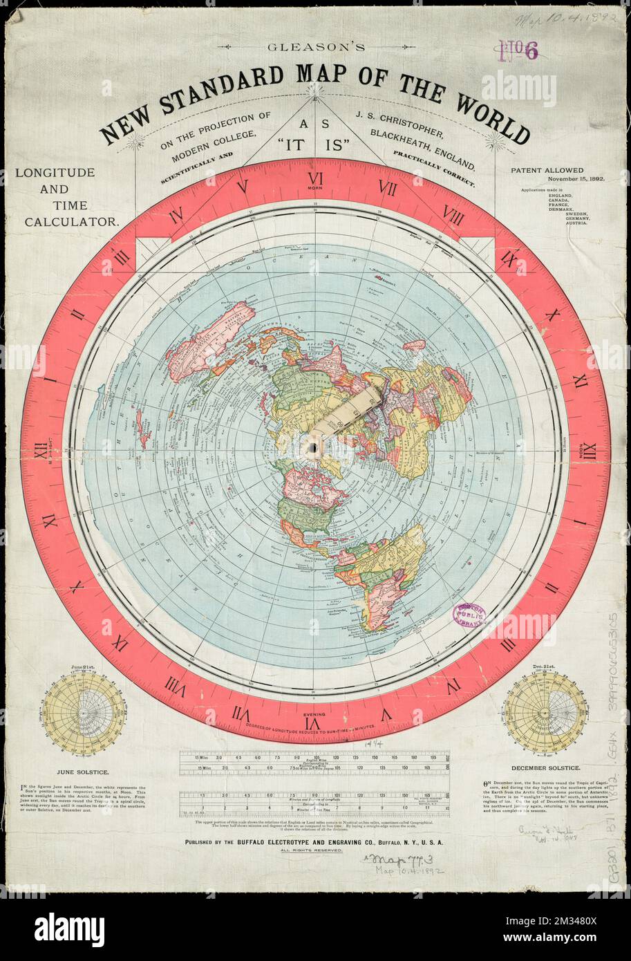 Gleason's new standard map of the world : on the projection of J. S ...