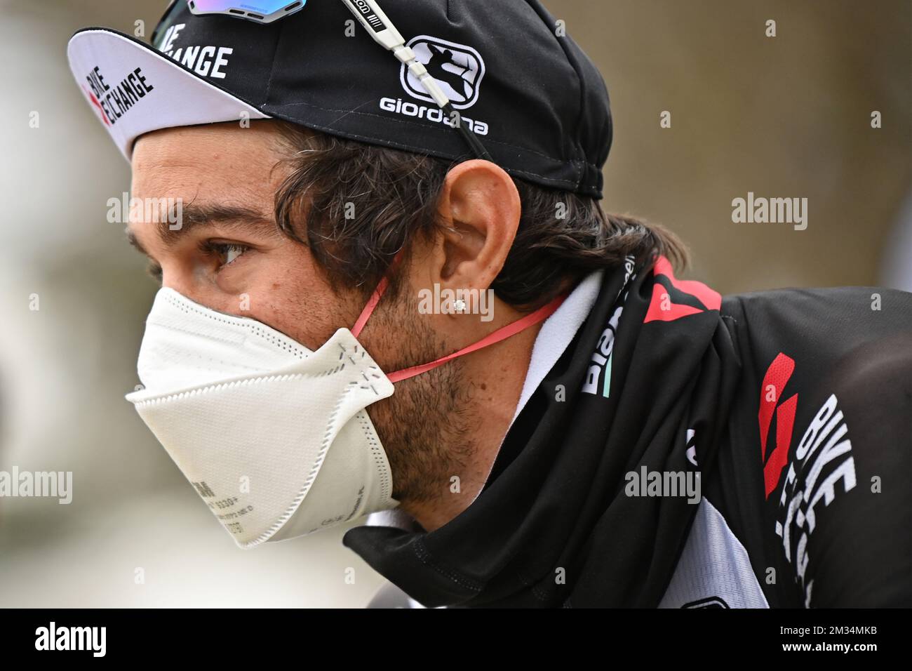 Australischer Michael Matthews Team BikeExchange zu Beginn der fünften ...