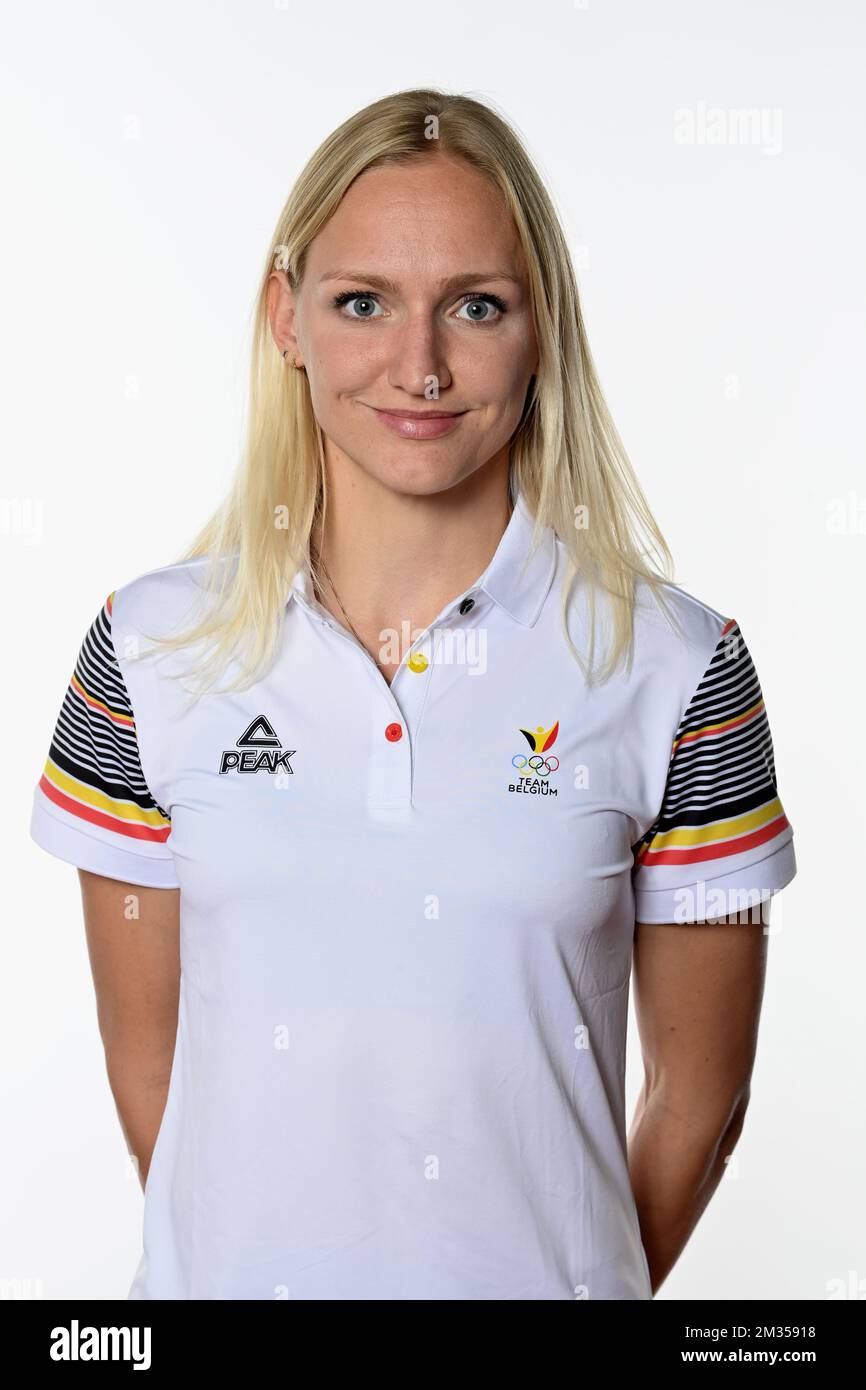 Belgische Hanne Claes, aufgenommen bei einem Fotoshooting für das ...