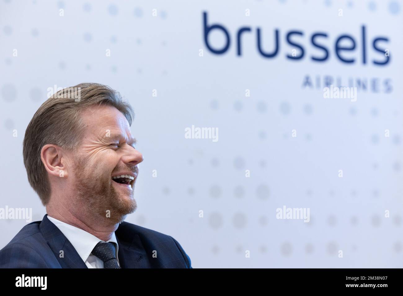 Peter Gerber, CEO von Brussels Airlines, stellte am Donnerstag, den 03 ...