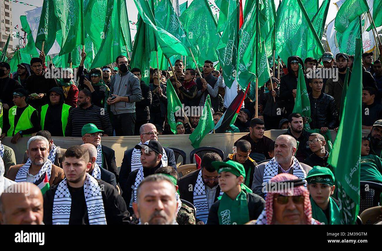 Gaza-Stadt, Gaza-Streifen, Palästina. 14.. Dezember 2022. Mitglieder ...