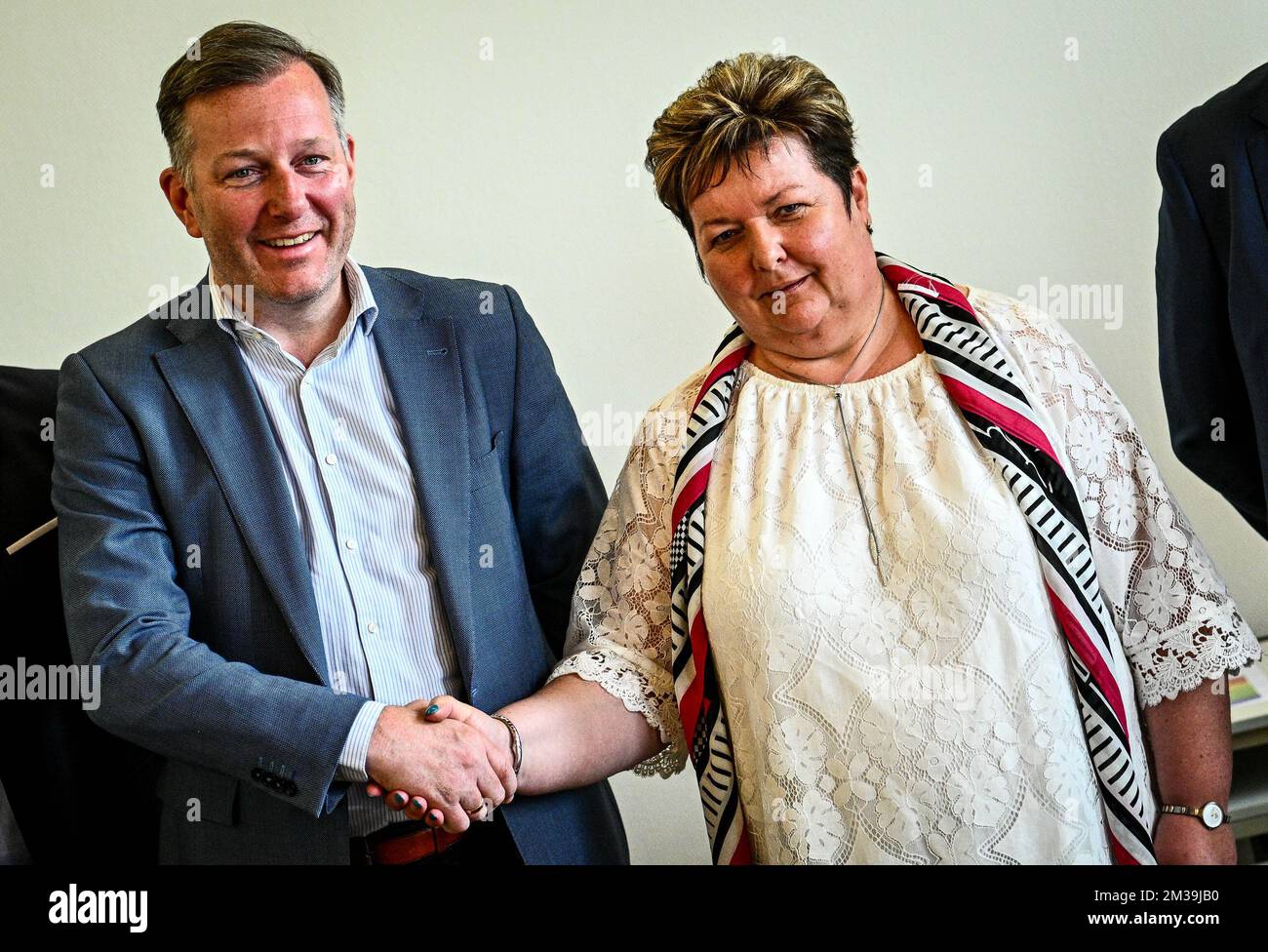 Mechelen-Bürgermeister Alexander Vandersmissen und Boortmeerbeek ...