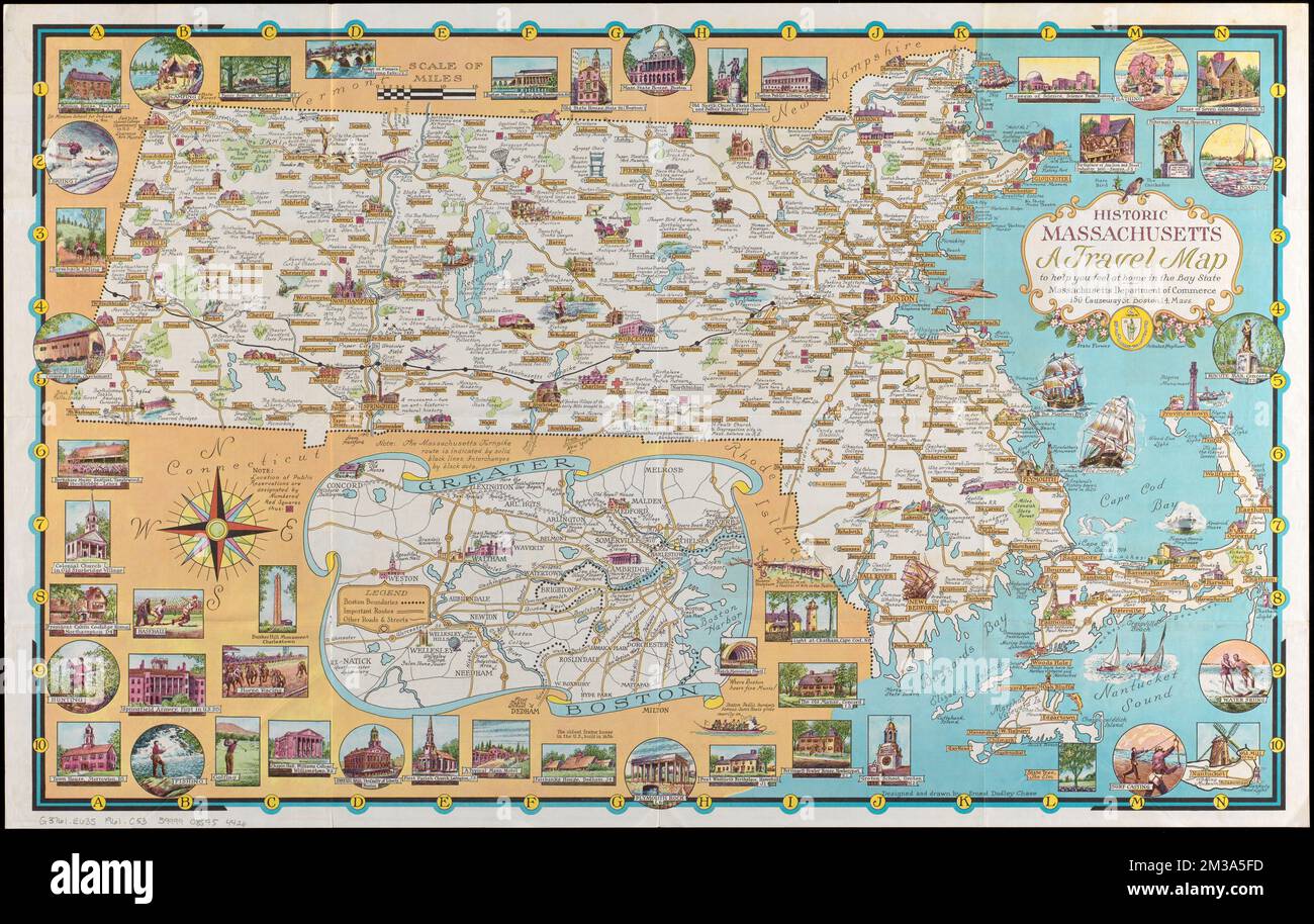 Historic Massachusetts : a travel map to help you feel at home in the ...