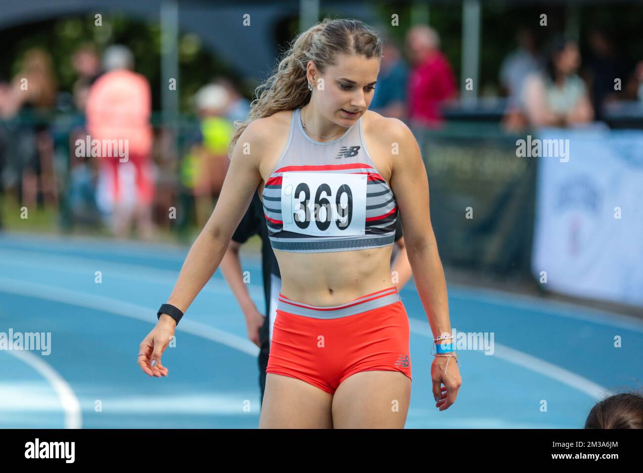Die niederländische Laura De Witte in Aktion während der ...