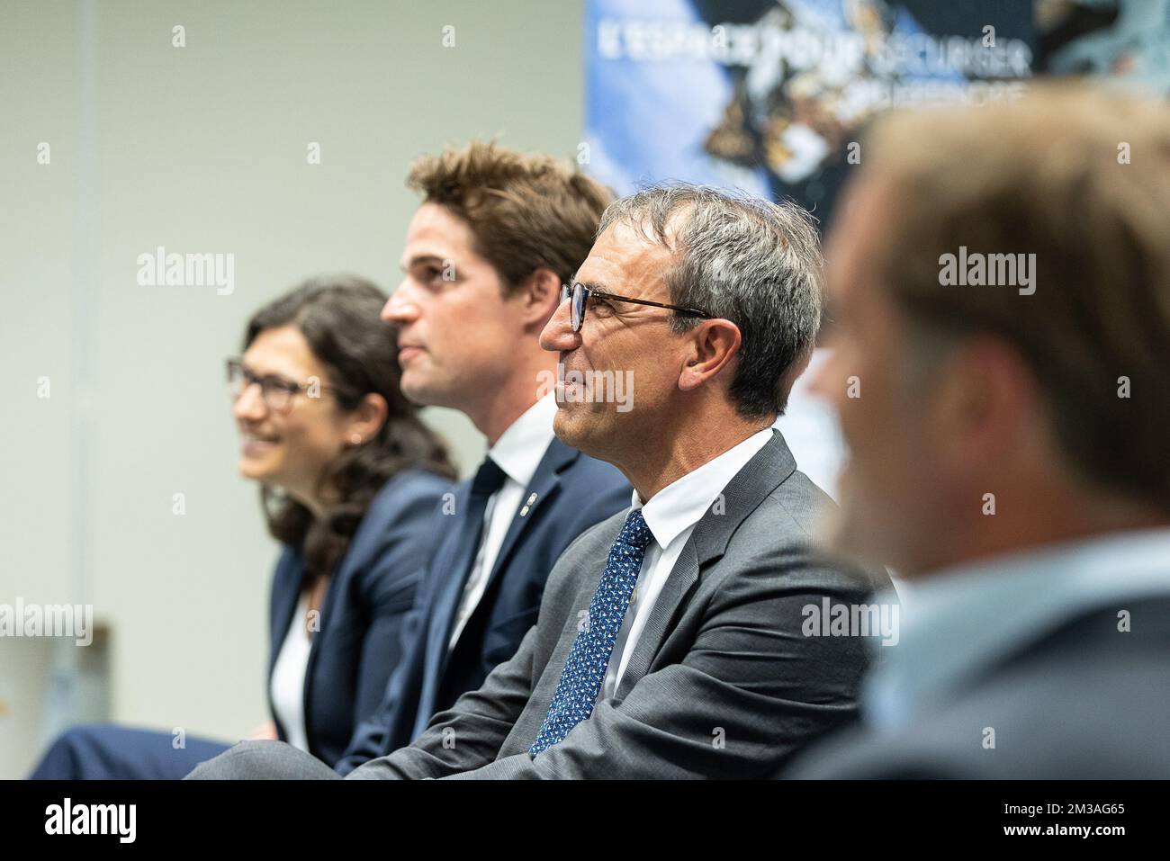 Alain Quevrin, CEO von Thales Belgien, abgebildet bei einem Besuch von ...