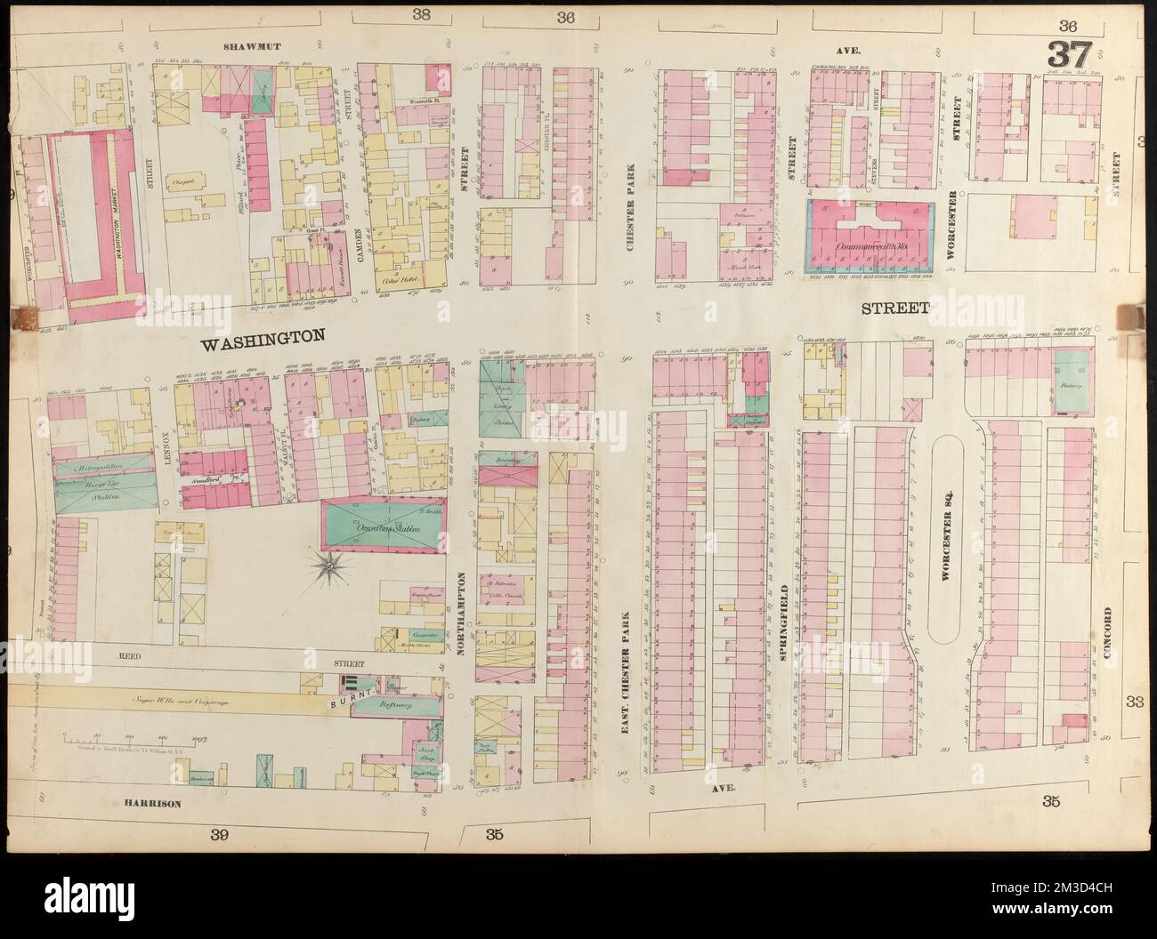 Insurance map of Boston : volume 2 : plate 37 , Real property ...