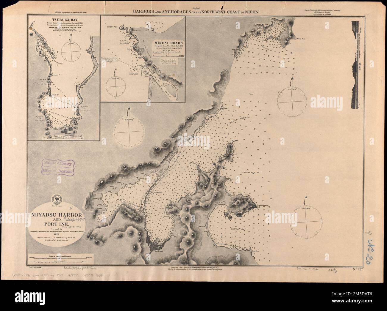 Japan, Häfen und Ankerplätze an der Nordwestküste von Nipon, Tsuruga ...
