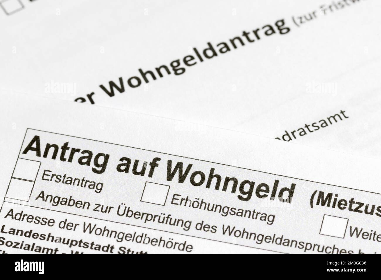 Antrag auf wohngeld -Fotos und -Bildmaterial in hoher Auflösung – Alamy