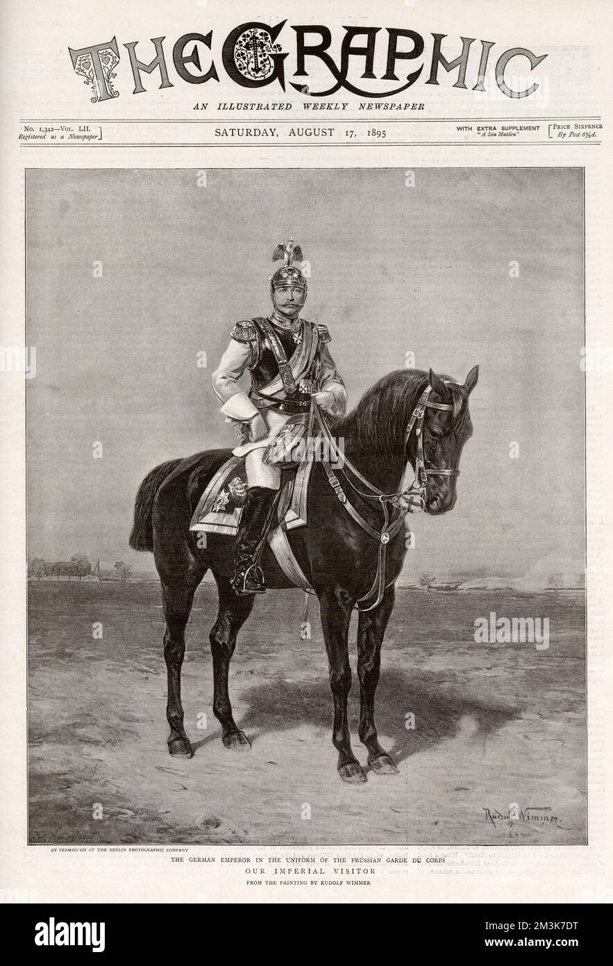 Kaiser Wilhelm II., deutscher Kaiser (1859-1941) in Uniform des ...