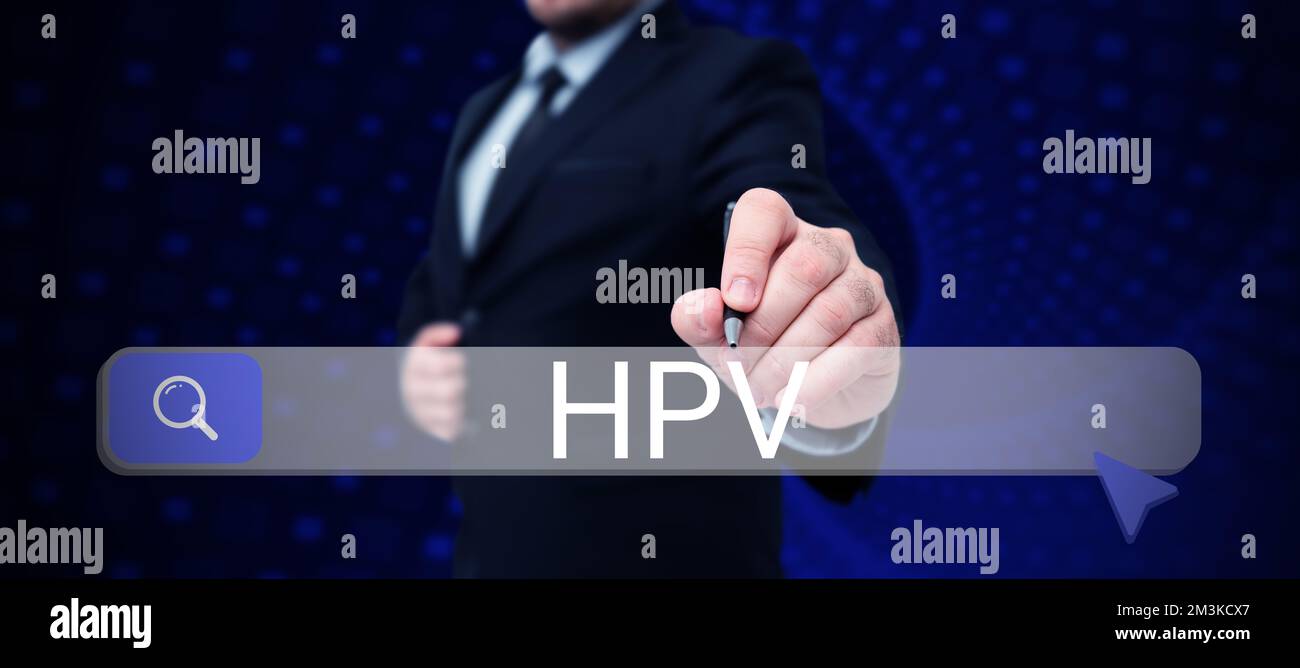 Inspiration zeigt Zeichen HPV, Konzept bedeutet Gruppe von Viren, die ... Inspiration zeigt Zeichen HPV, Konzept bedeutet Gruppe von Viren, die ...