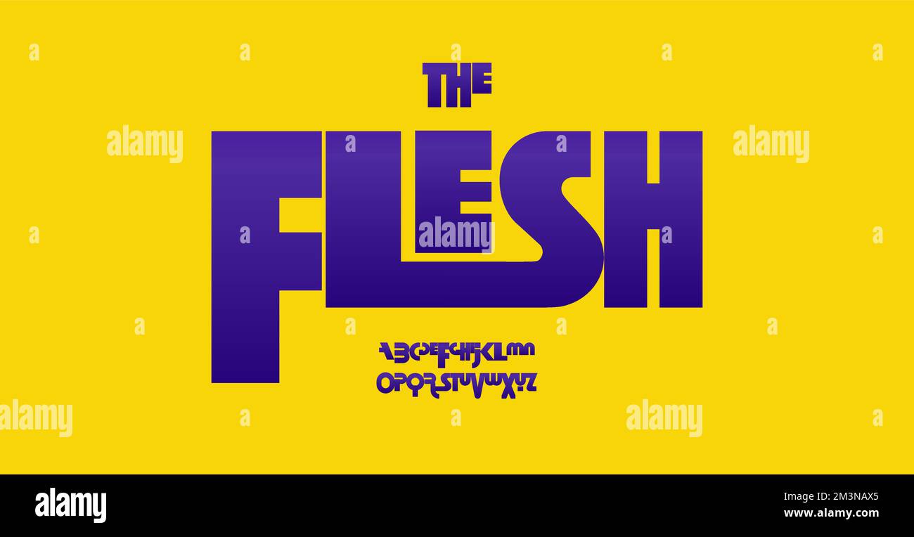 Dicker Cartoon-Schriftzug für Comic-Schlagzeile und -Logo, lustige ...