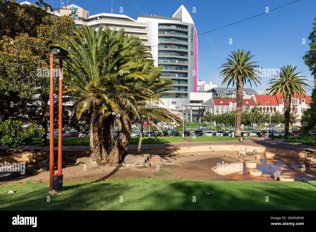 Stadtzentrum von Windhoek. Windhoek ist die Hauptstadt und die größte ...