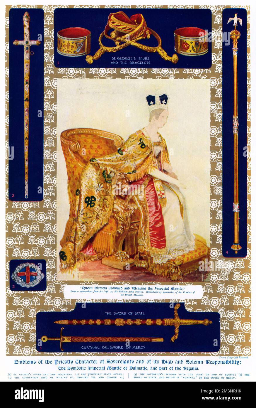 Symbole des Priestercharakters der Souveränität und ihrer hohen und ...