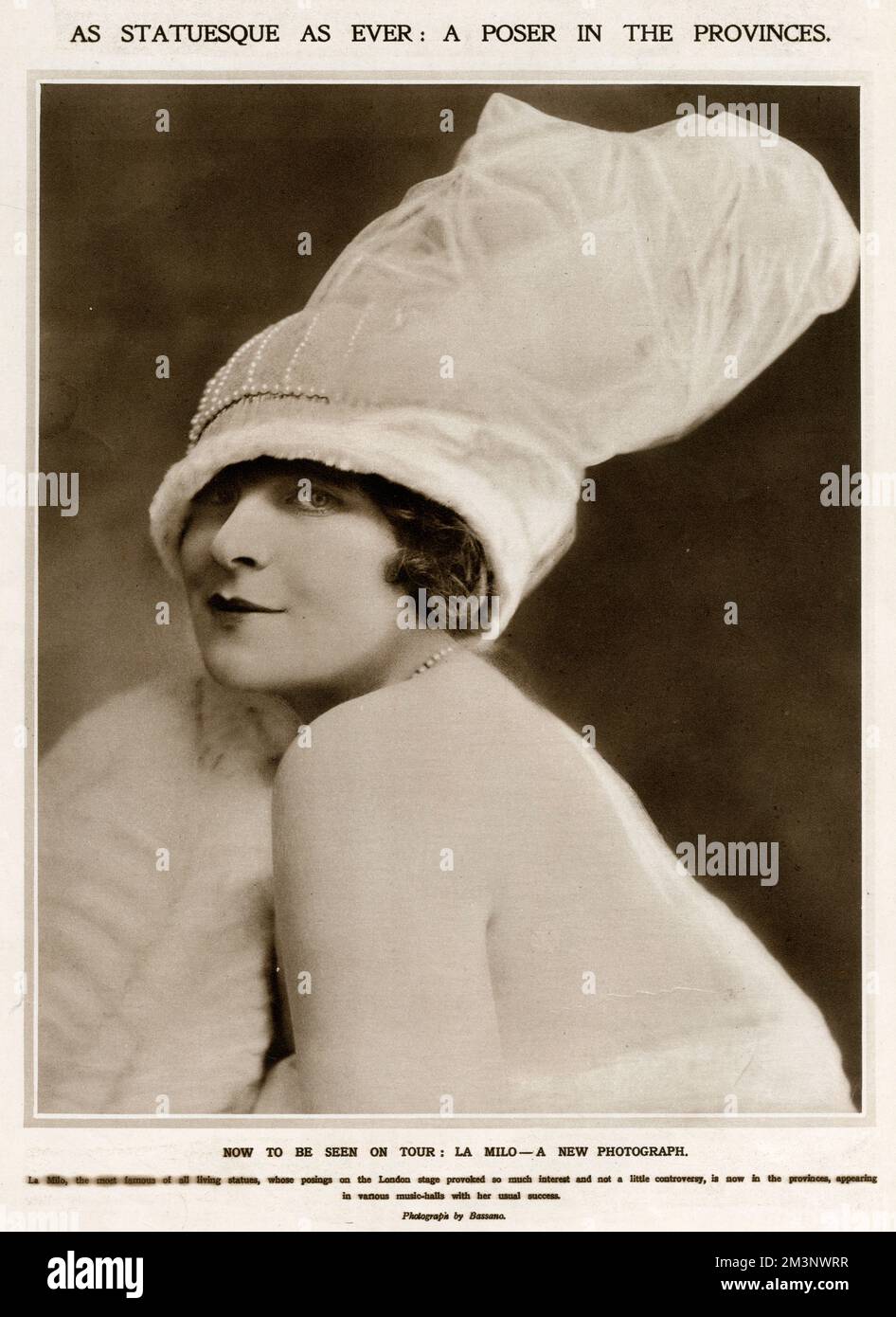 Die Schauspielerin Pansy Montague, auch bekannt als La Milo, die (als ...