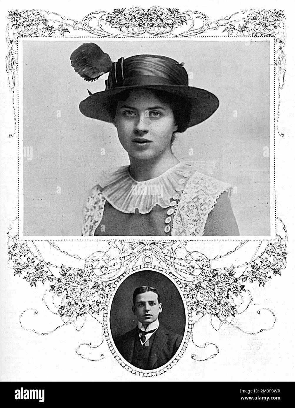 Porträts von Lady Victoria Stanley, Tochter des 17.. Earl of Derby und ...