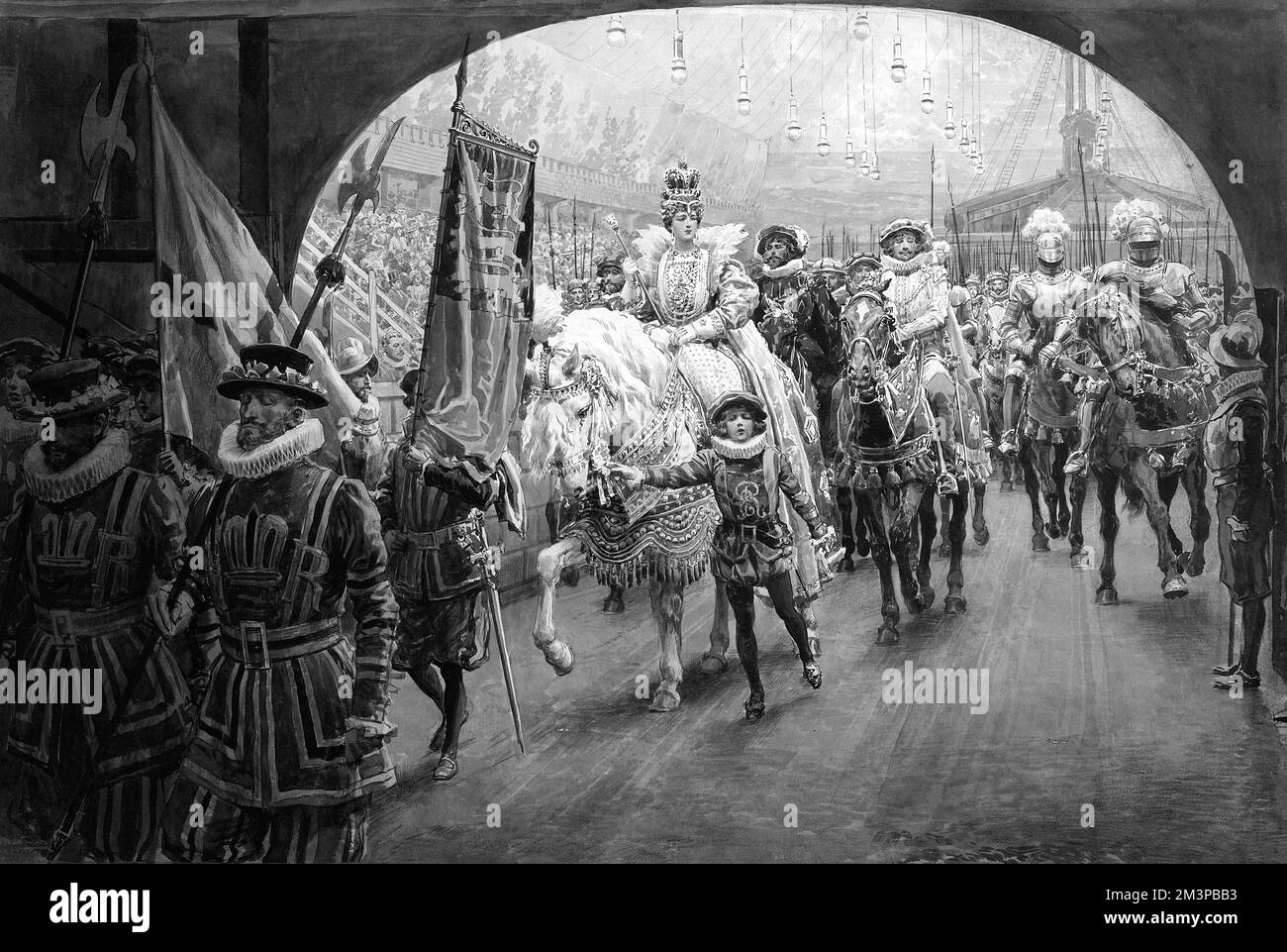 Elisabethanischer Wettbewerb beim Royal Naval & Military Tournament in ...