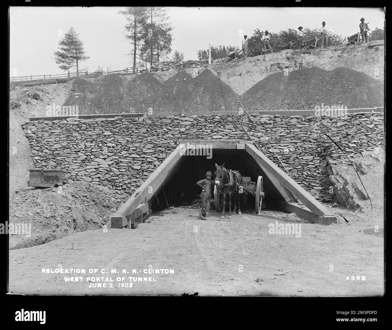Relocation Central Massachusetts Railroad, West Portal of Tunnel ...