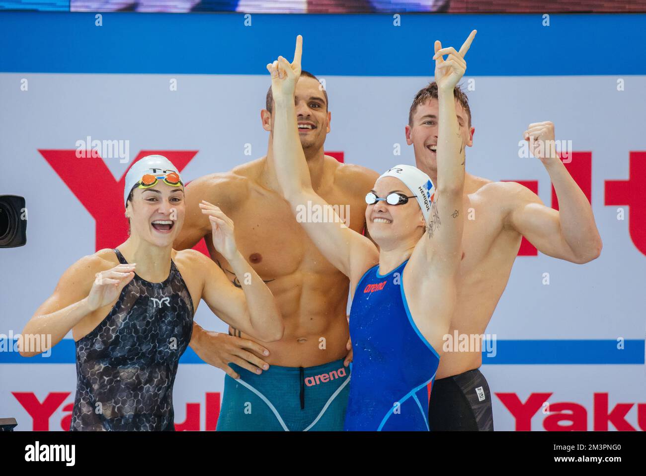 Mixed 4x50m freistil -Fotos und -Bildmaterial in hoher Auflösung – Alamy